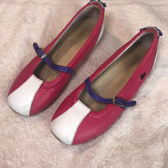 Lacoste | Shoes | Lacoste Muse Dolly Pink White Leather Flats 75 | Poshmark